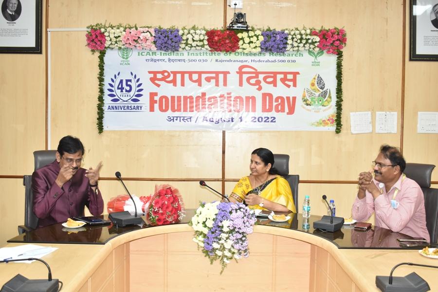 45th Foundation day celebrations at ICAR-IIOR | ICAR-Indian Institute ...