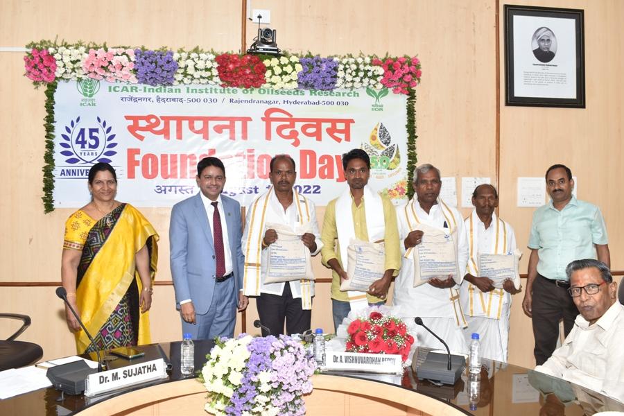 45th Foundation day celebrations at ICAR-IIOR | ICAR-Indian Institute ...